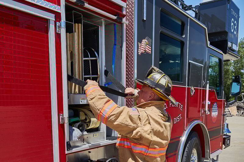 Fire Truck Doors: Hinged vs. Roll-Up Doors | Commercial Emergency Equipment