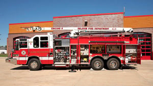 Snozzle High-Reach Extendable Turret Aerial Water Tower | Pierce Mfg