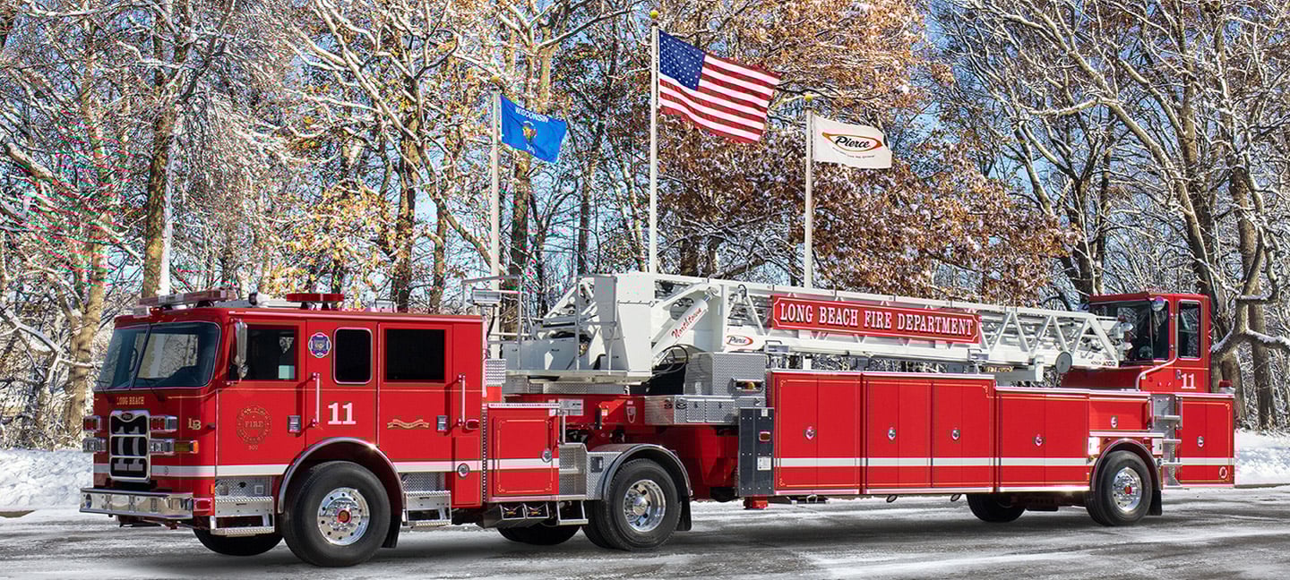 Ascendant® 102' Heavy-Duty Tiller Aerial Ladder | Pierce Mfg