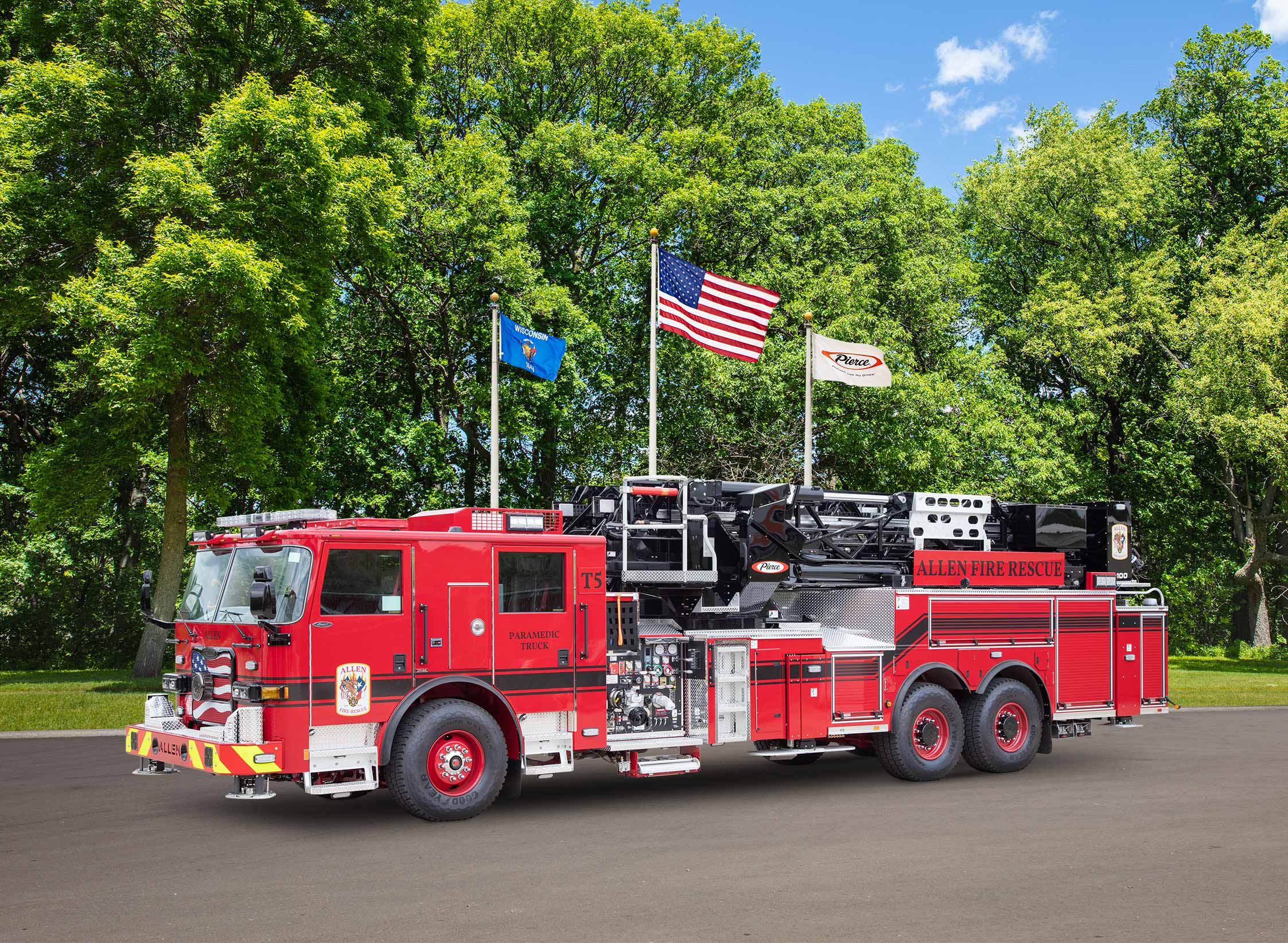 Ascendant® 100' Heavy-Duty Aerial Tower | Pierce Mfg