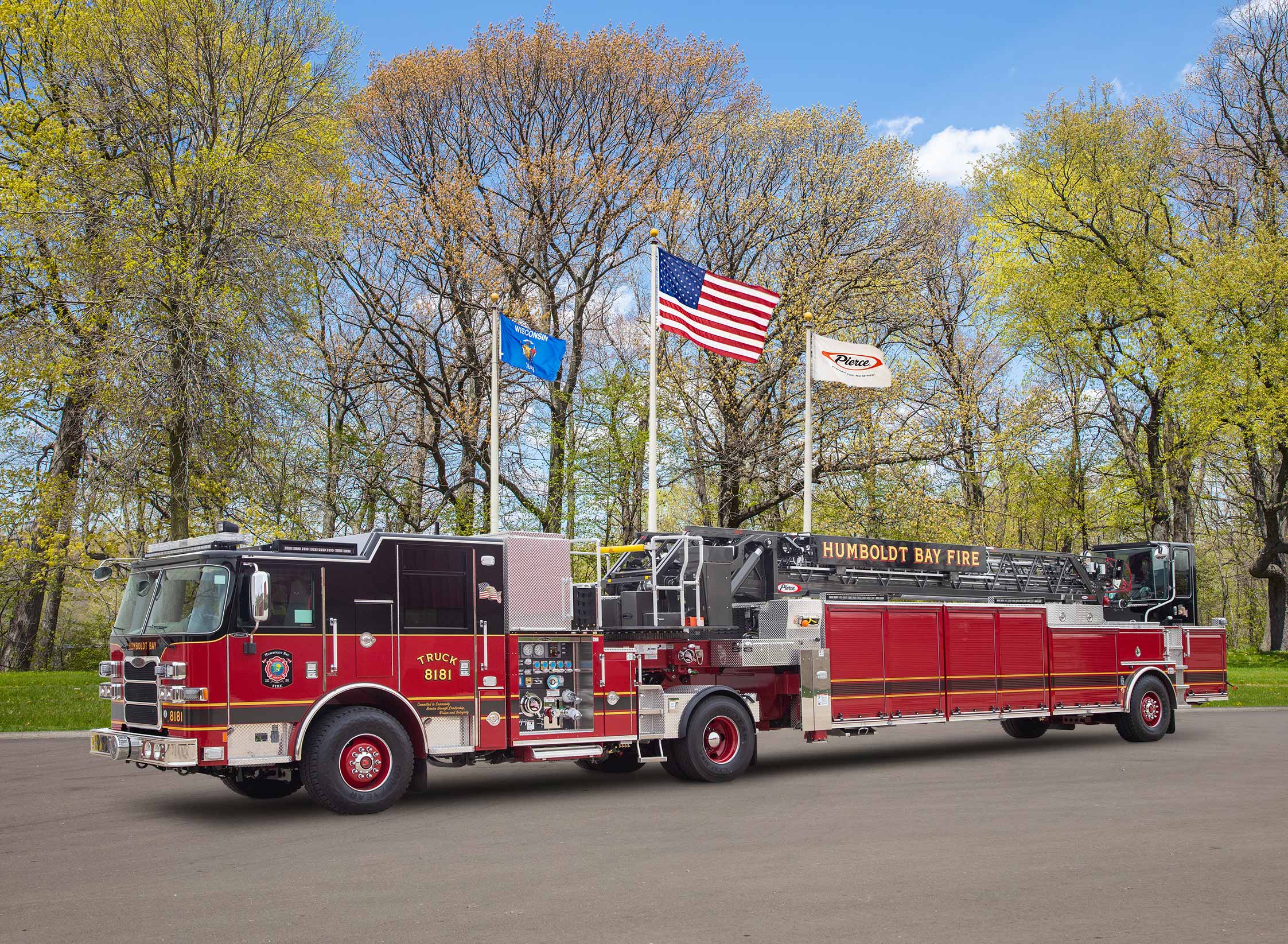Ascendant® 107' Heavy-Duty Tiller Aerial Ladder | Pierce Mfg