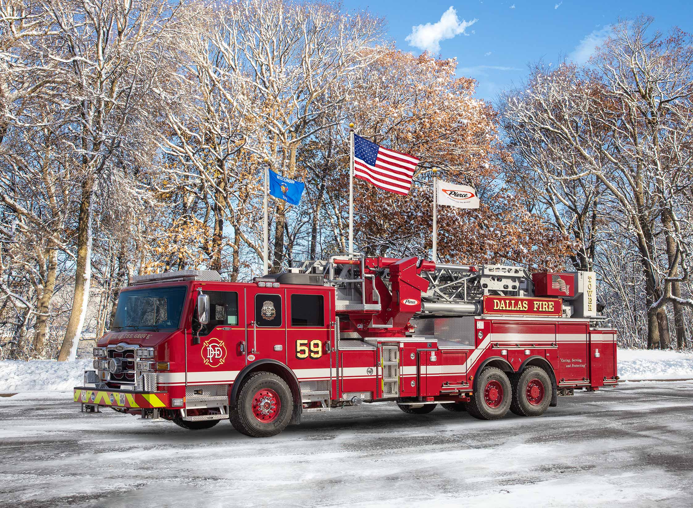 Ascendant® 100' Heavy-Duty Aerial Tower | Pierce Mfg