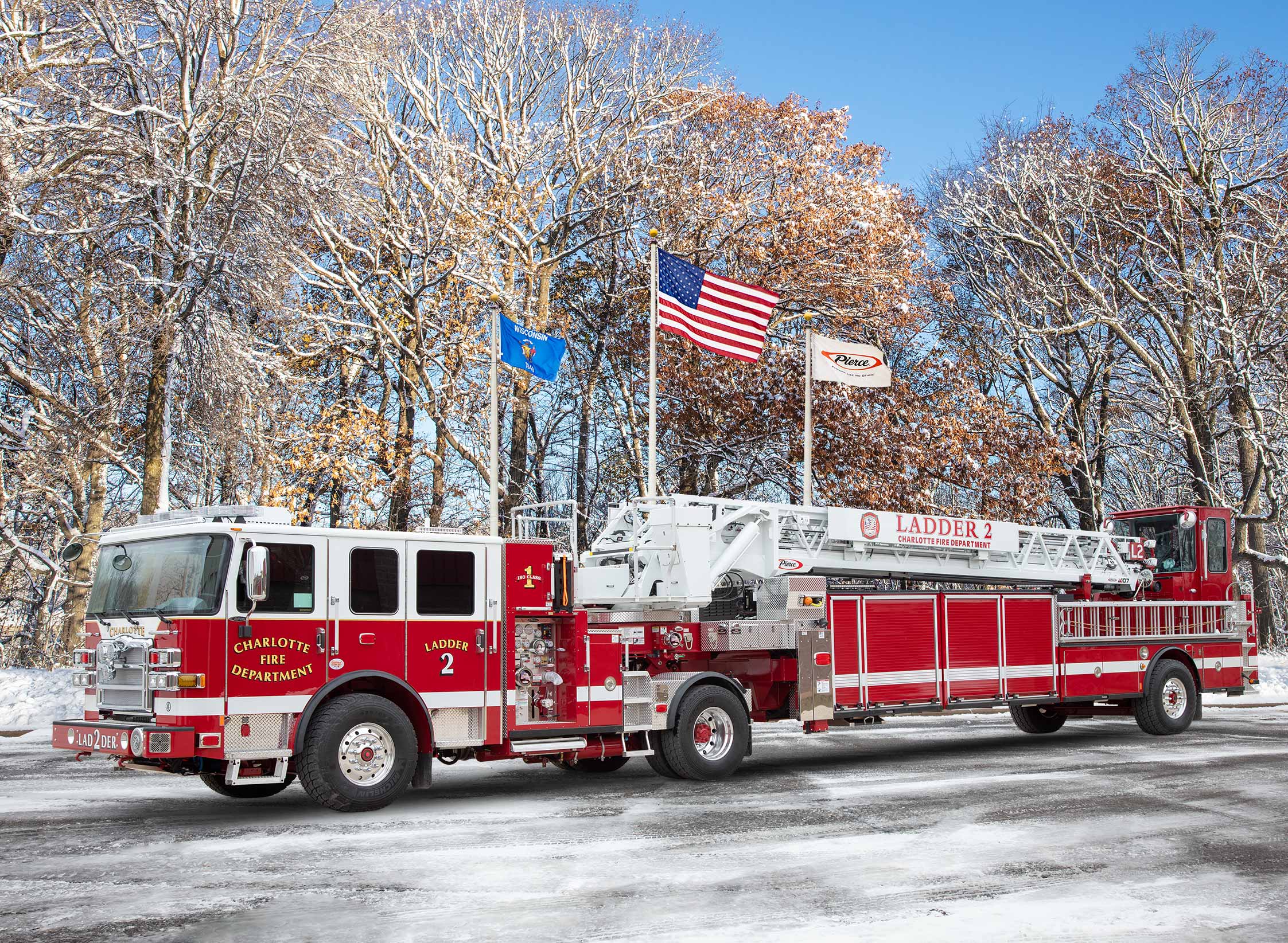 Ascendant® 107' Heavy-Duty Tiller Aerial Ladder | Pierce Mfg