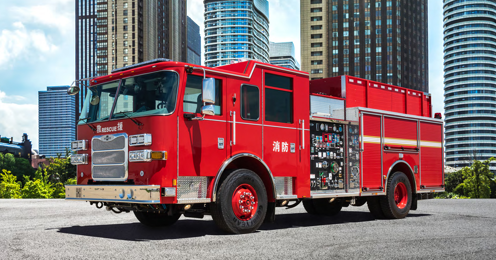 Pierce Manufacturing Introduces New Ultra Highrise Pumper at China Fire ...